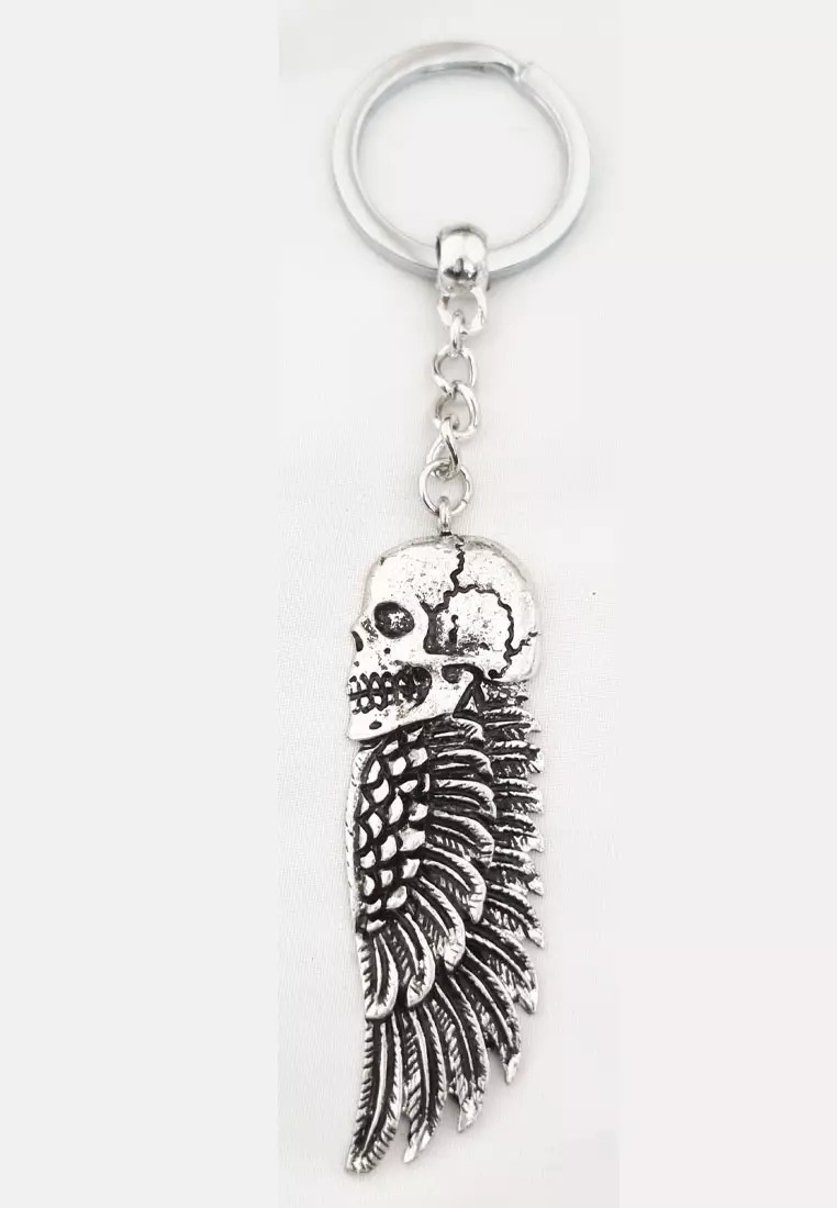 Jual San Marco Skull Feather Key Holder Silver Original 2025 | ZALORA ...