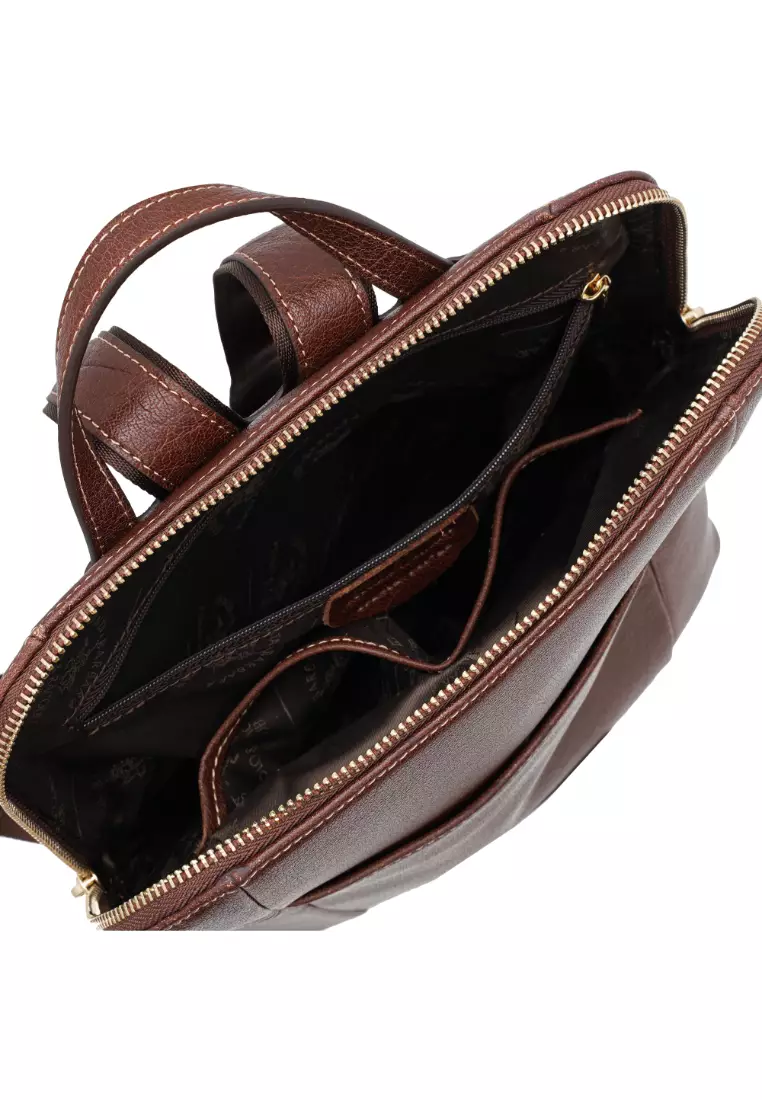 Buy Santa Barbara Polo & Racquet Club Ladies Leather Backpack 092851 ...