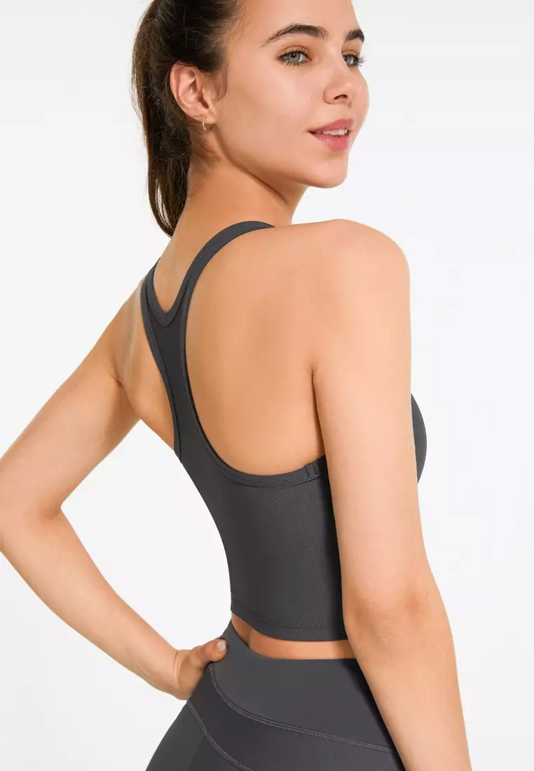 Buy XAFITI Ribbed Push-Up Shaped Anti-Smear Sports Bra 2025 Online ...