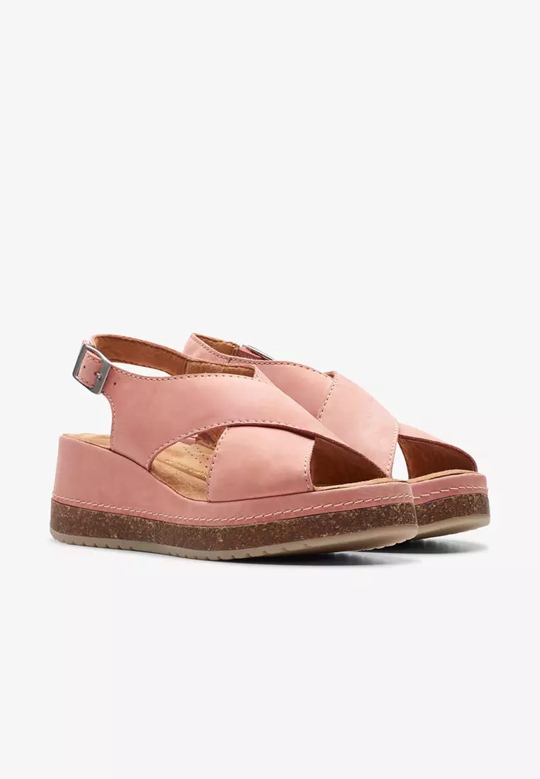 Buy Clarks Kassanda Step Wedges Peach 2026 Online | ZALORA Philippines