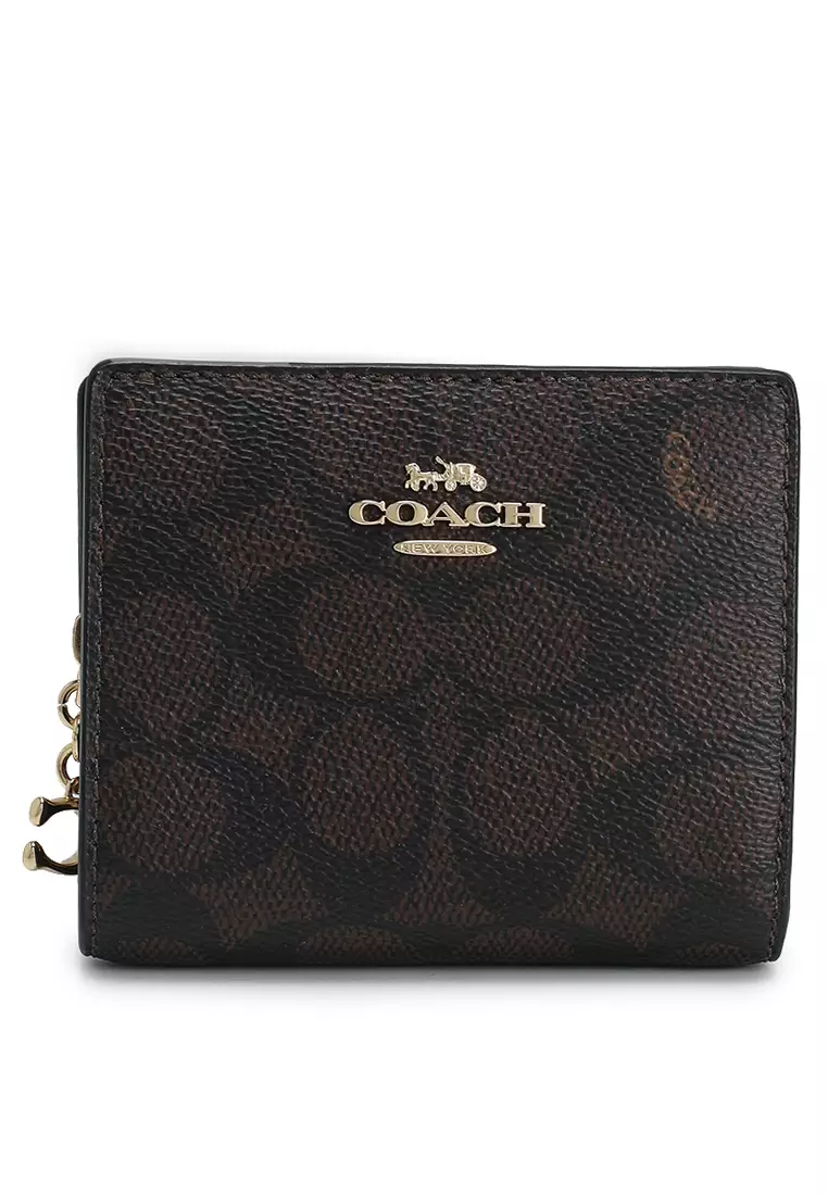 Coach Snap Wallet in Signature Canvas (me) 2025 | Buy Coach Online ...
