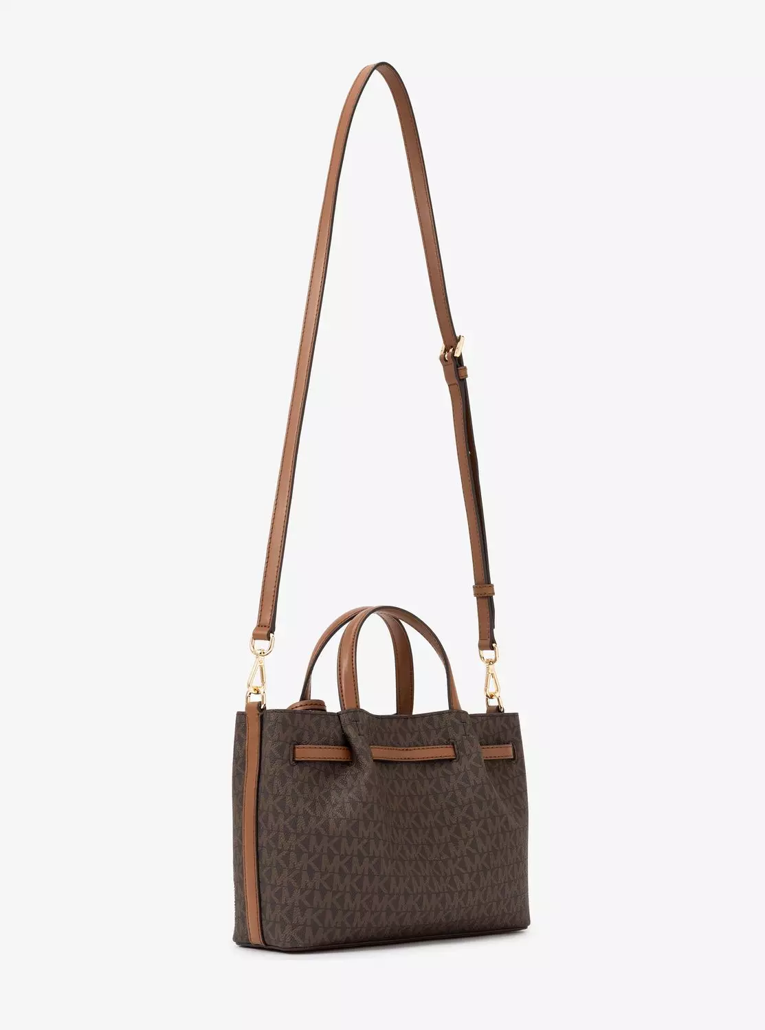 Jual Michael Kors Michael Kors Carson Center Zip Satchel Small Brown ...