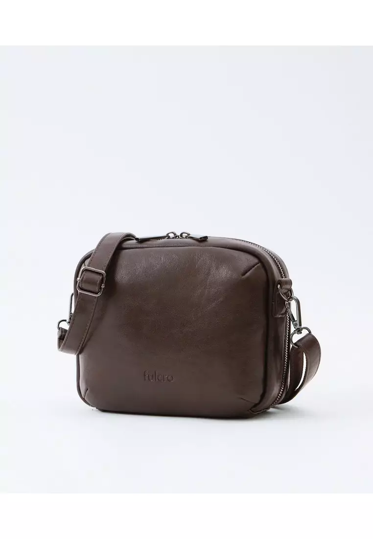 fulcro R FCA1005 Cube Shoulder Bag -Dark Brown 2026 | Buy fulcro Online ...
