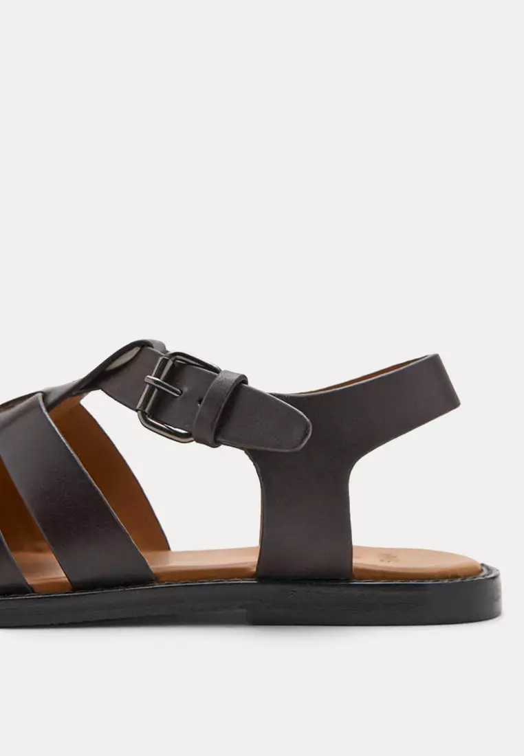 Jual MANGO Man 100% Leather Jelly Sandals Original 2026 | ZALORA ...