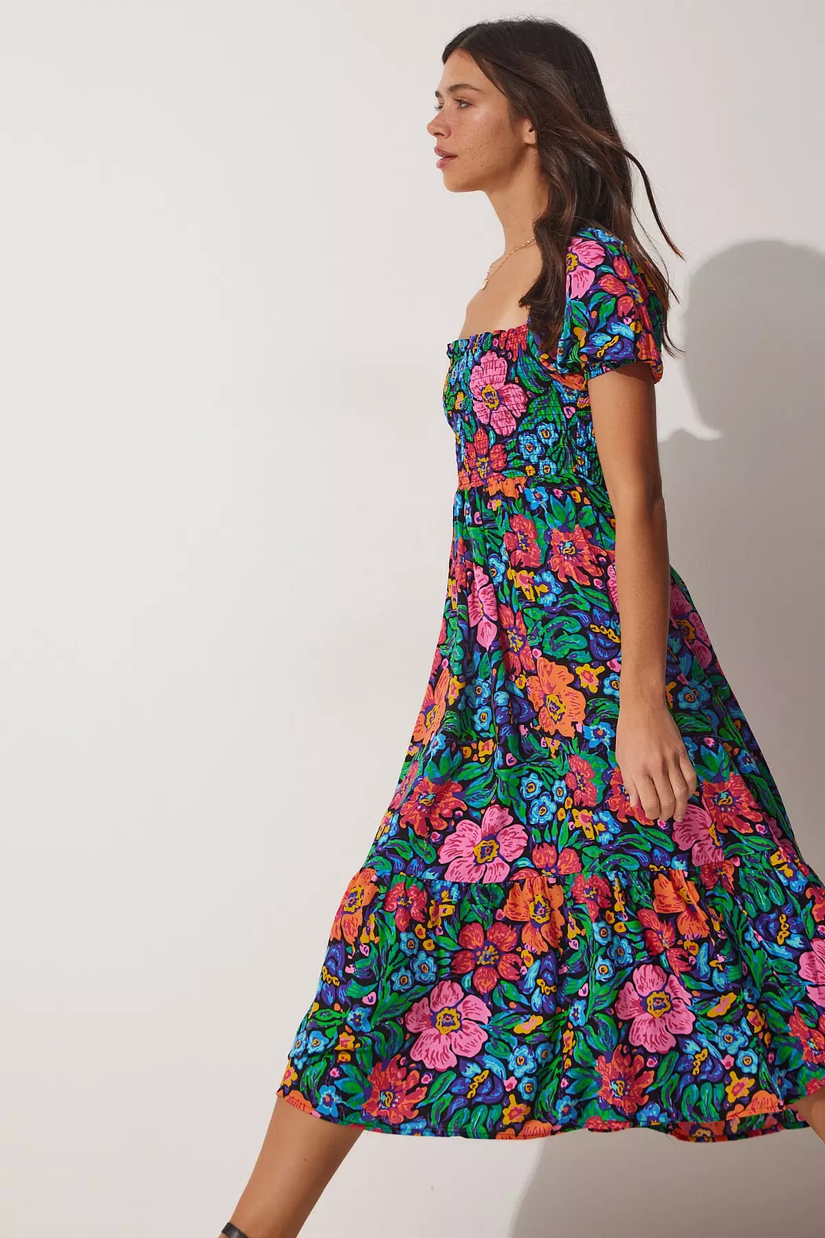 Buy Happiness Istanbul Floral Printed Summer Dress 2026 Online | ZALORA