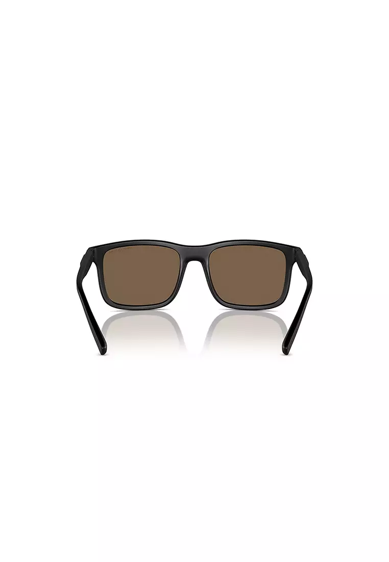 Buy Armani Exchange Men Rectangle Frame Black Sunglasses, UV Protection ...