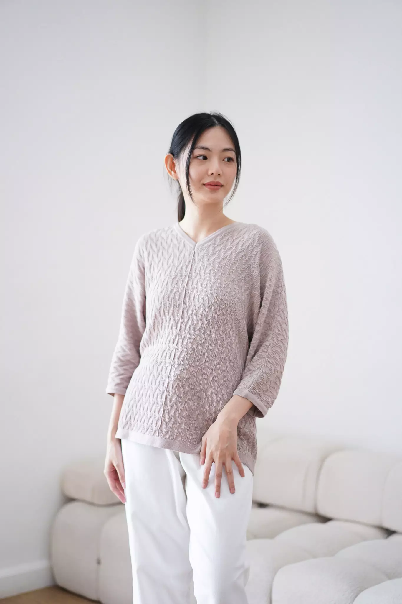 Jual COME COME Hazel Knit Top 021 Mushroom Original 2024 | ZALORA ...