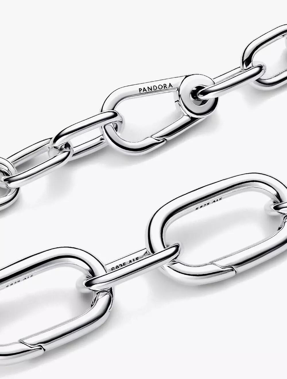 Jual PANDORA Sterling silver link bracelet with 3 large openable link ...