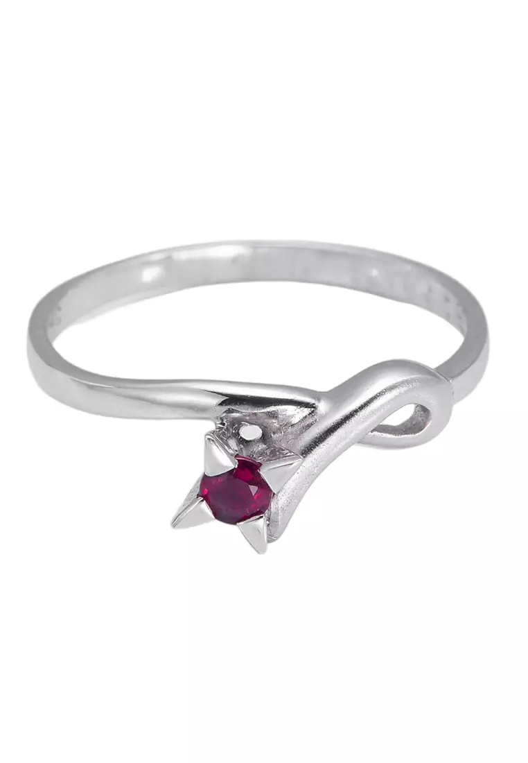 Buy LITZ LITZ 18K White Gold Diamond Ring XK-SR0370 Online | ZALORA ...