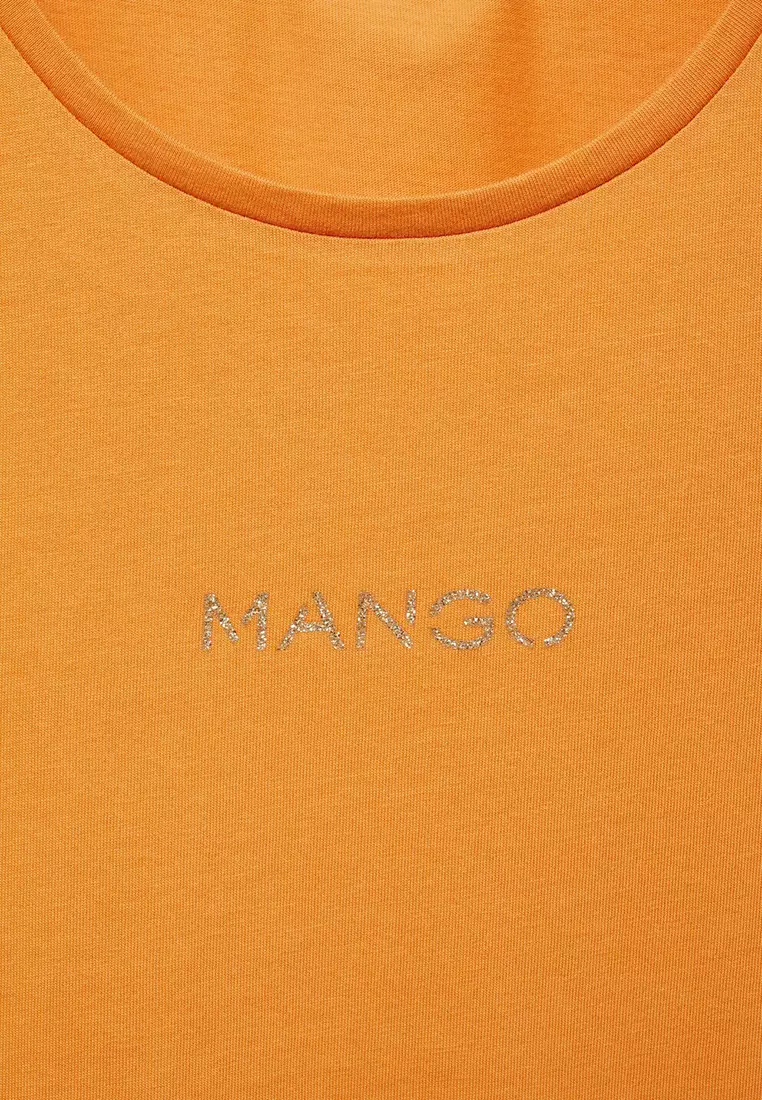 Buy Mango Logo Print T-Shirt 2025 Online | ZALORA