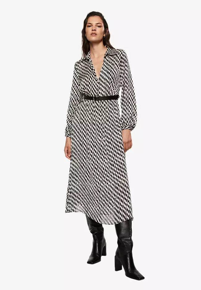 Buy Mango Rhombus Patterned Dress 2025 Online | ZALORA Philippines