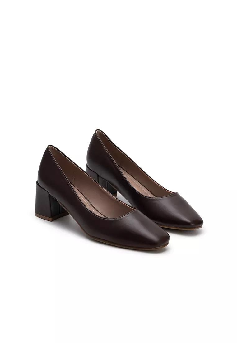 Jual Nose SQUARE TOE CHUNKY HEEL PUMP Original 2024 | ZALORA Indonesia