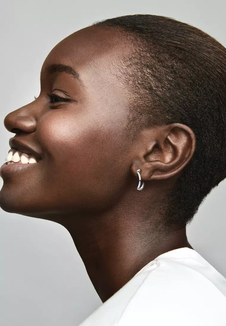 Buy PANDORA Pandora Moon Hoop Earrings Online | ZALORA Malaysia