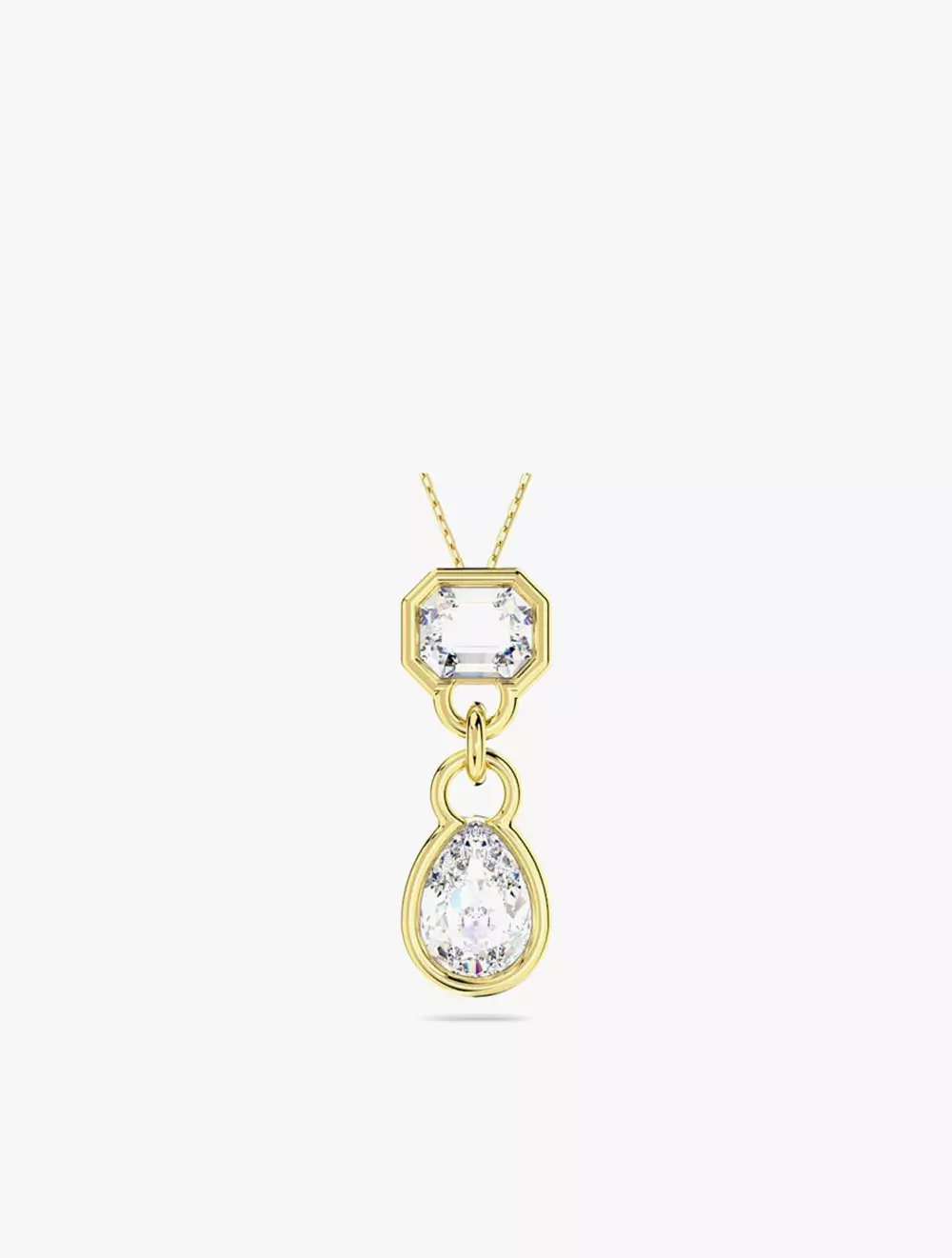 Jual Swarovski Dextera Pendant, Mixed Cuts, White, Gold-Tone Plated ...