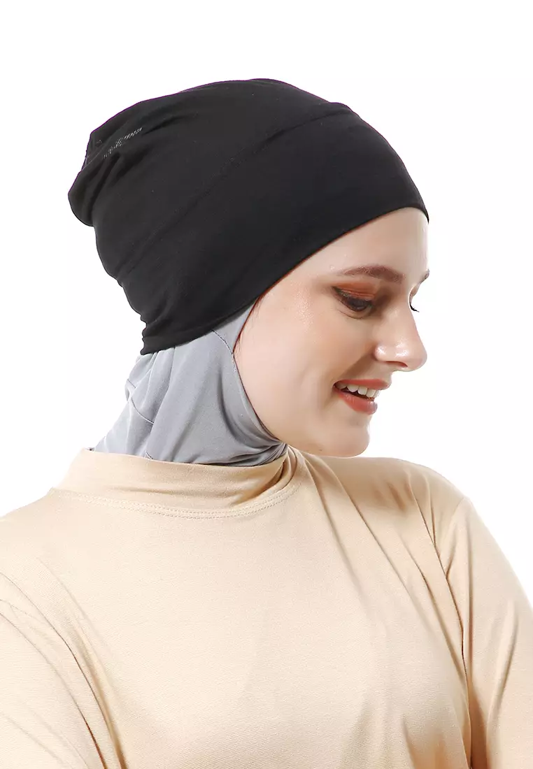 Jual Evernoon Inner Hijab Muslimah Wanita Motif Polos Relaxed Fit - Black Original 2025 | ZALORA ...