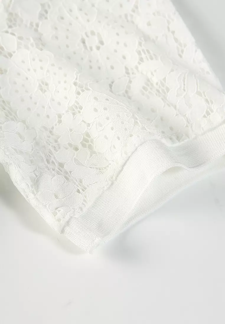 A-IN GIRLS Elegant Lace Cut-Out Blouse 2025 | Buy A-IN GIRLS Online ...