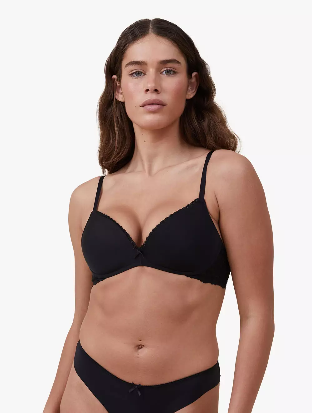 Jual Cotton On Body Everyday Lace Wirefree Bra - Black Original 2025 | ZALORA Indonesia