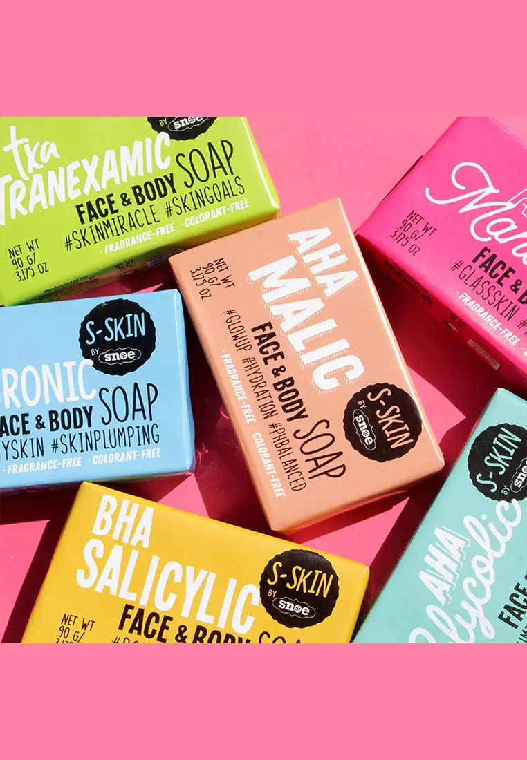 Buy Snoe Beauty Snoe Beauty S-Skin Ha Hyaluronic Face And Body Soap (3 ...