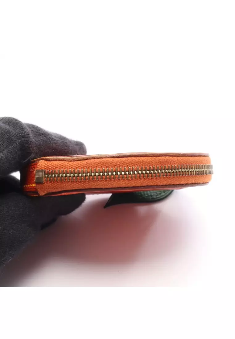 網上選購 Hermès Pre-Loved Hermès Tutti frutti coin purse Chevre orange ...