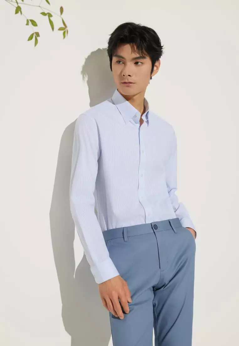 Buy G2000 G2000 Non-Iron Cotton Stretch Stripe Smart Fit Shirt 2026 ...