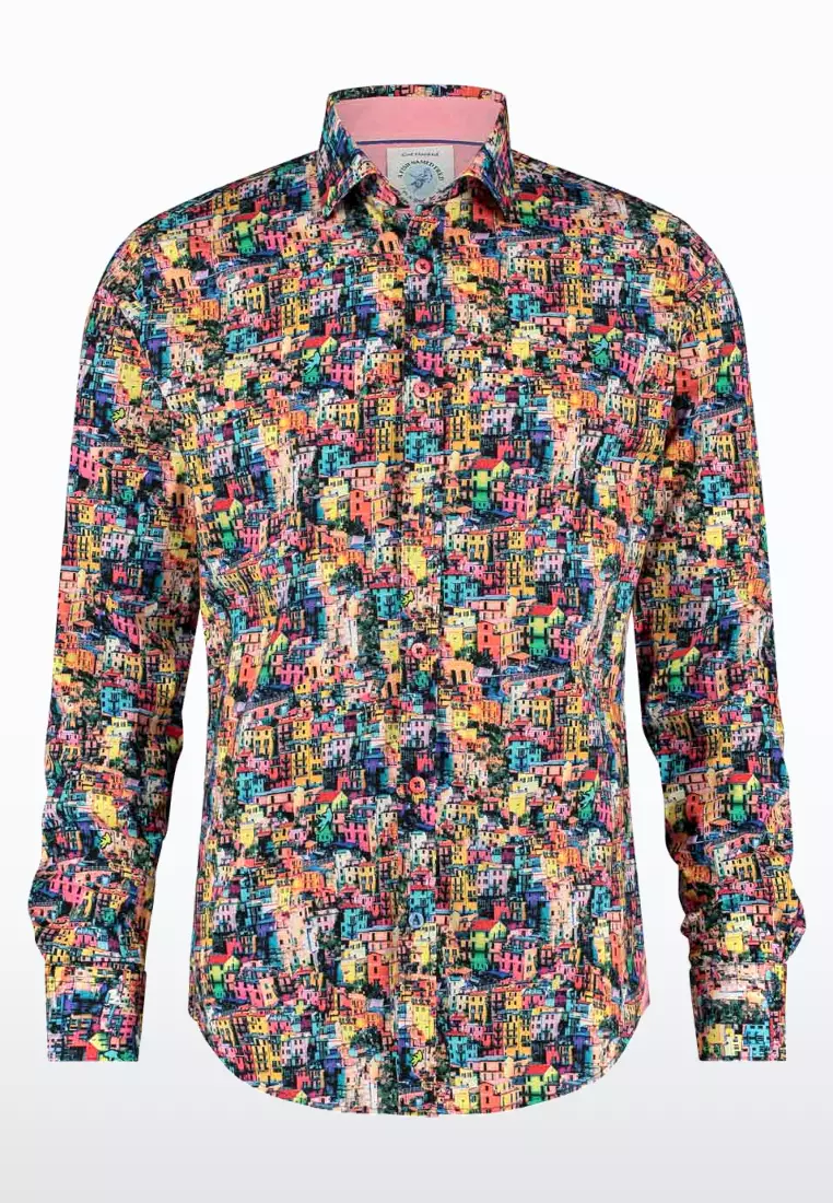 Buy A Fish Named Fred Italy Cinque Terre Coastline Design Long Sleeve ...