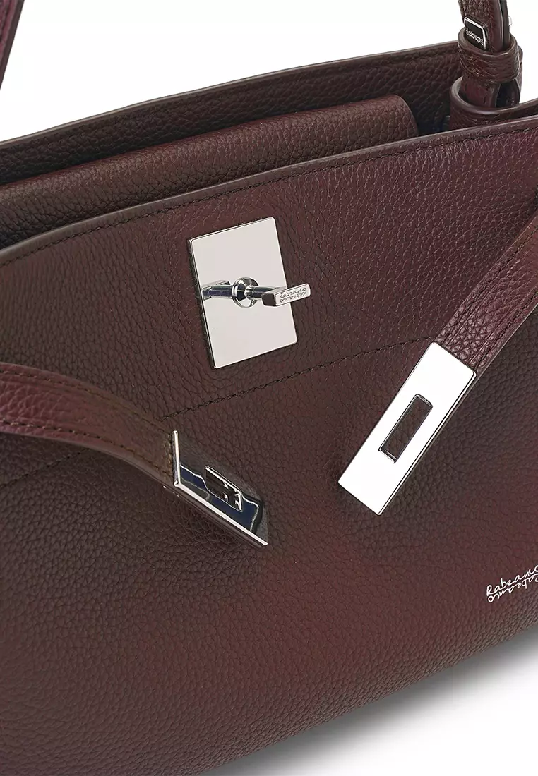 Buy RABEANCO SAOIRSE Soft Structural Belt Tote II Mini - Burgundy 2026 ...