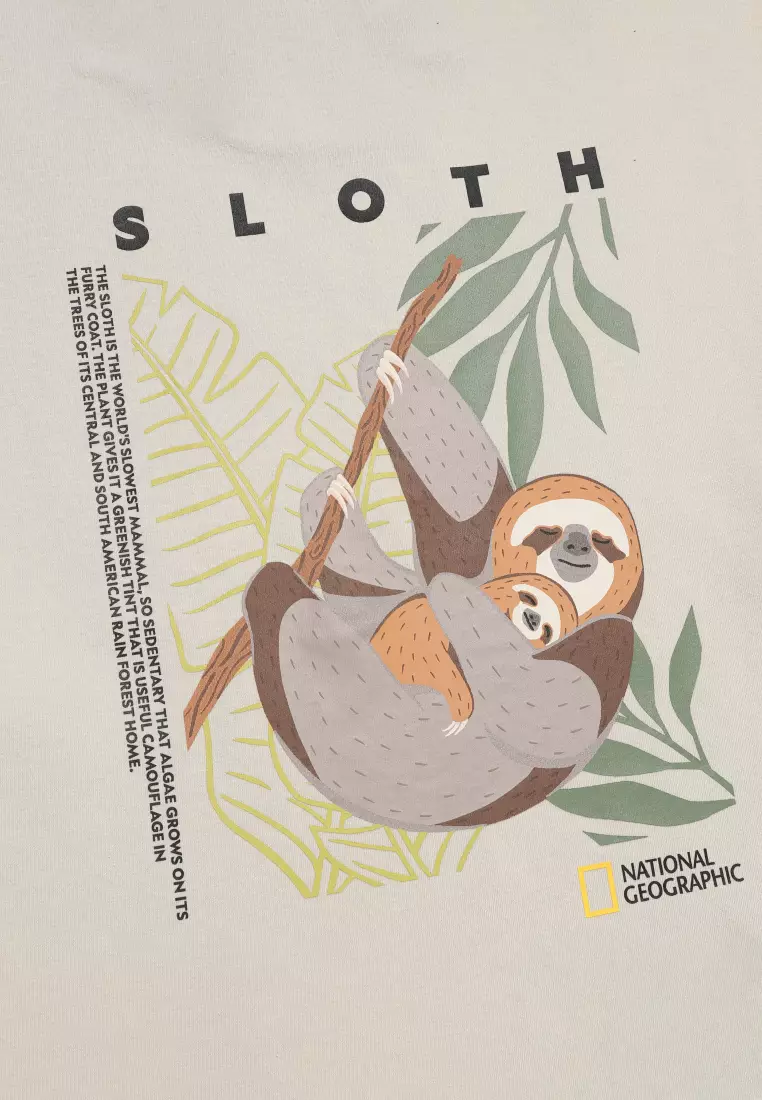 National Geographic SLOTH Graphic Short Sleeve Tee 2024 | Buy National ...