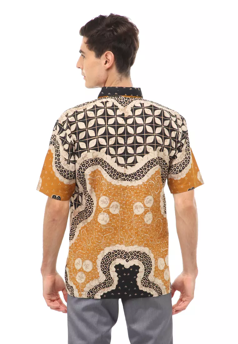 Jual Hamlin Kendrick Atasan Formal Kemeja Batik Pria Radhit Short ...