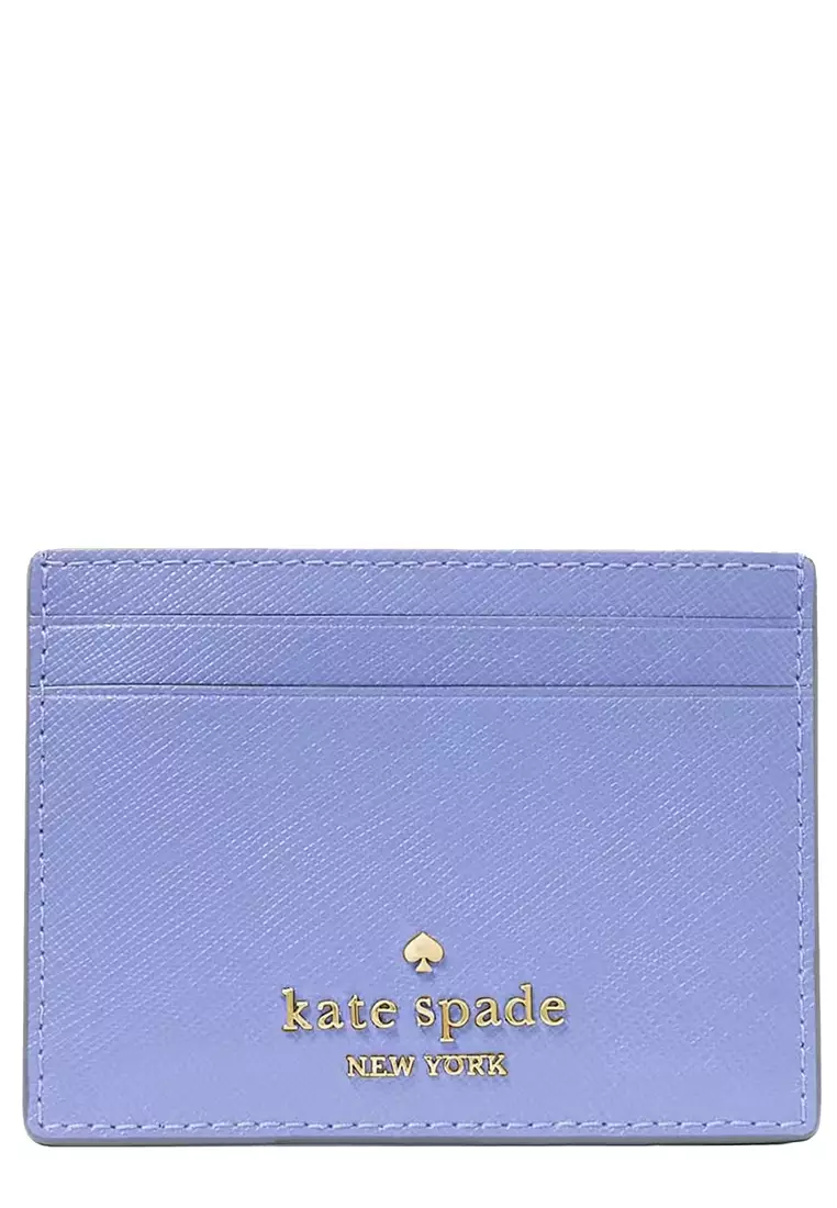 Buy Kate Spade Madison Small Slim Card Holder in Frosted Blueberry ...