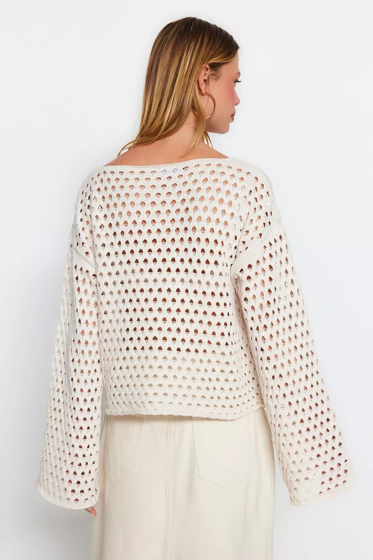 Buy Trendyol Thin Openwork Sweater 2025 Online | ZALORA