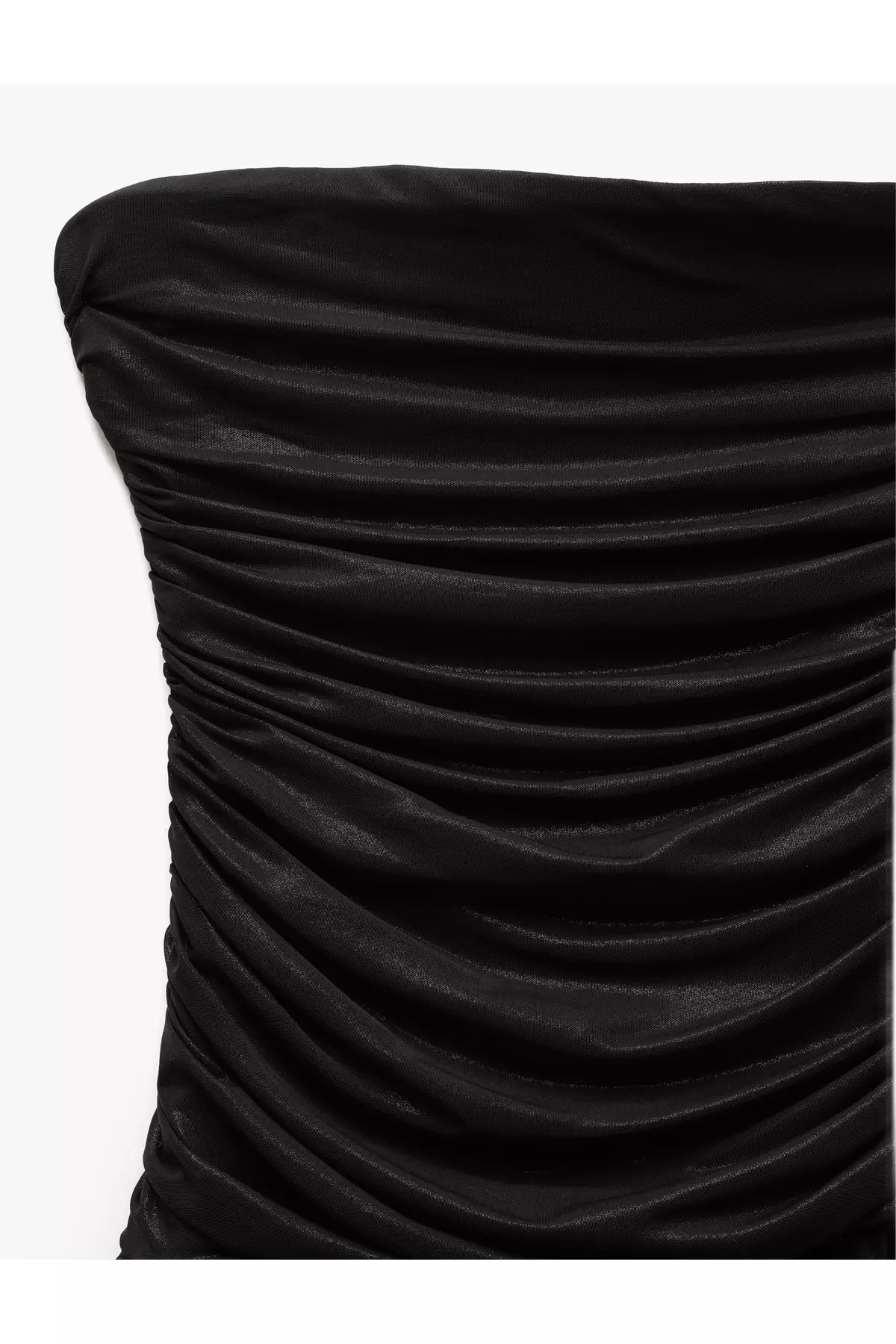 Buy KOTON Drape Detailed Sleeveless Strapless Flounce Mini Evening ...