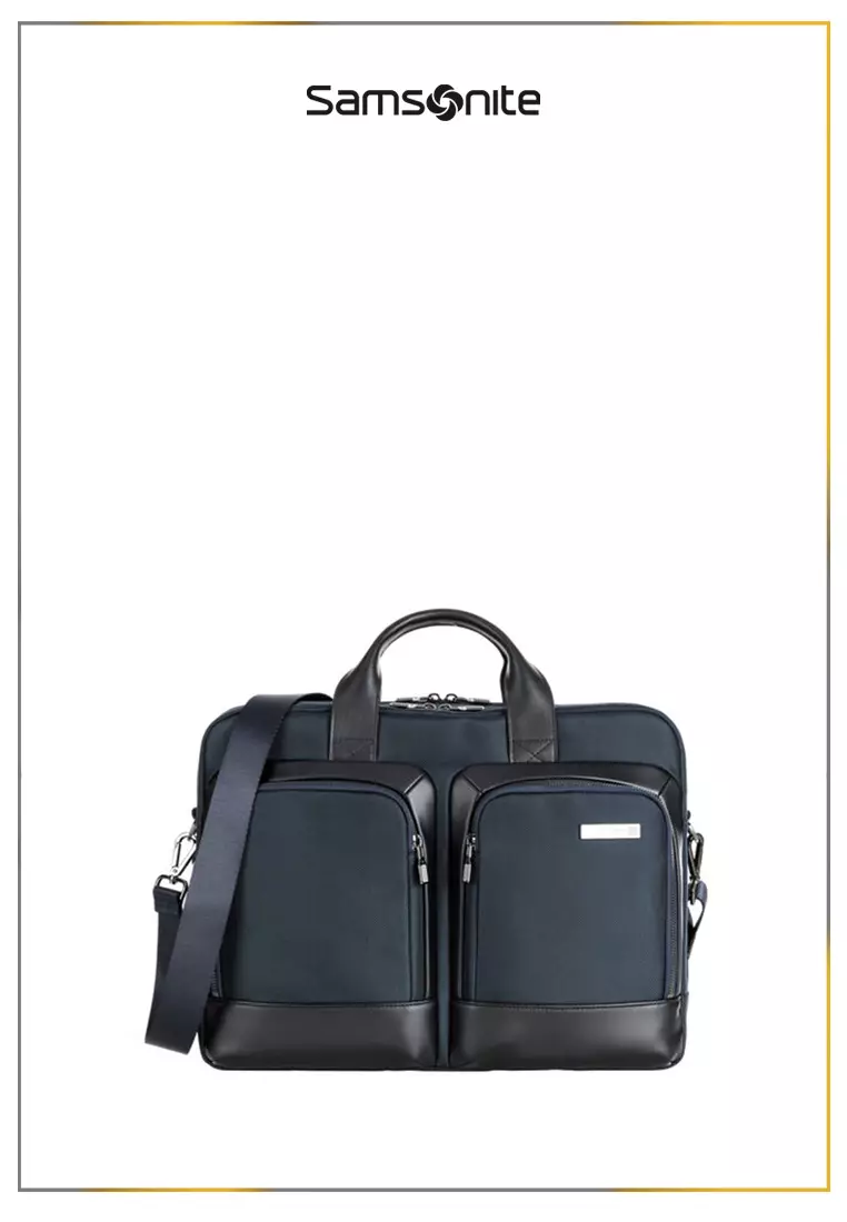 Jual Samsonite Samsonite Sefton Bailhandle M - Navy Original 2023 ...