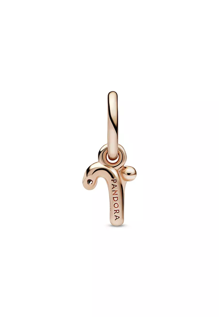 Buy PANDORA Pandora 14K Rose Gold Plated Letter r Script Alphabet ...