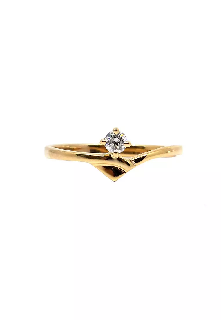 Buy CEBUANA LHUILLIER JEWELRY 18K Italian Made Yellow Gold Lady Ring ...