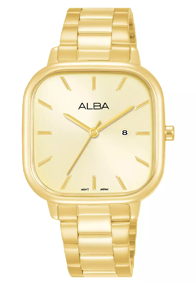 Jual Alba Alba Jam Tangan Analog Wanita Gold Case Light Champagne Dial ...