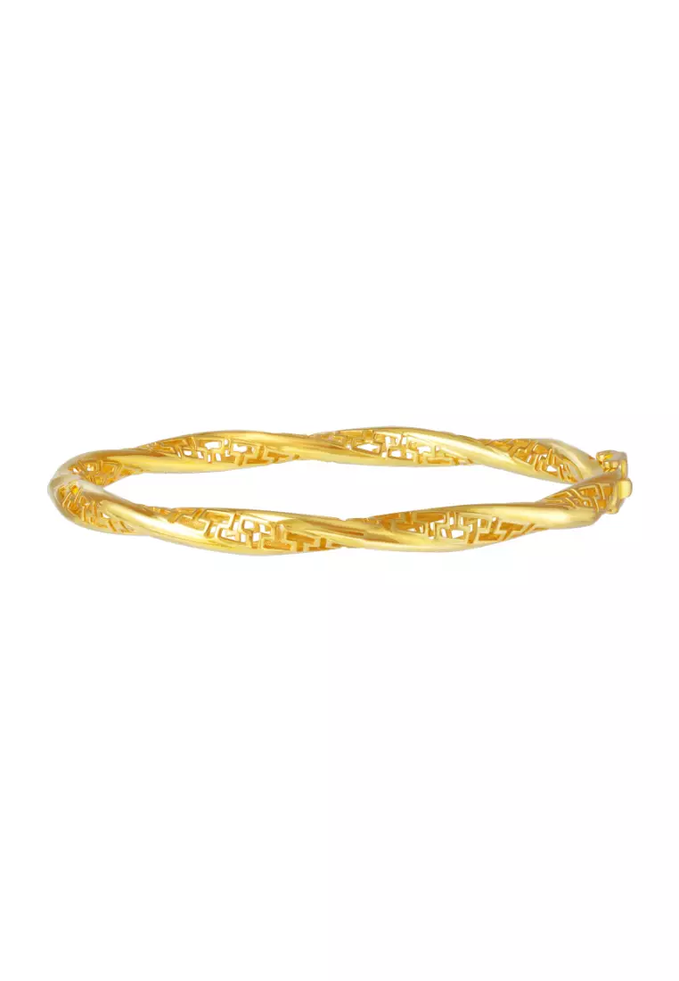 Buy TOMEI TOMEI Harmony & Perfection Bangle, Yellow Gold 916 2024 ...
