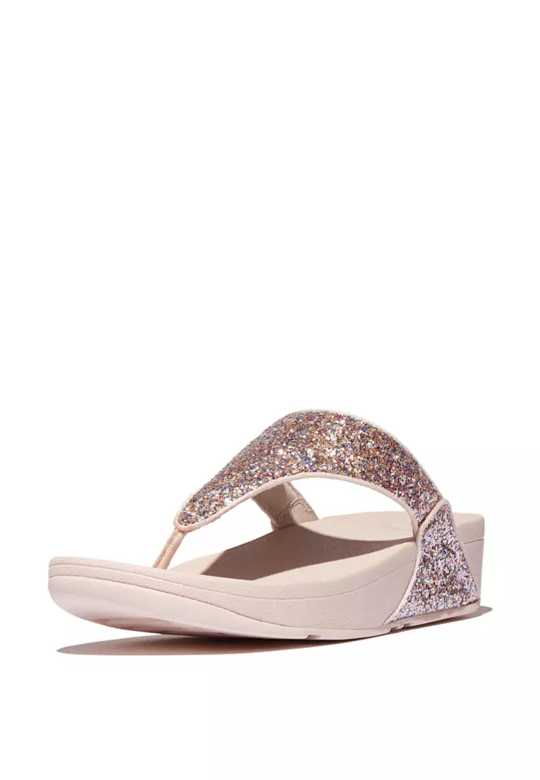 Buy Fitflop FitFlop LULU Mult-Tonal Glitter Toe-Post Sandals - Nude Rose Mix (JE6-C33) Online ...