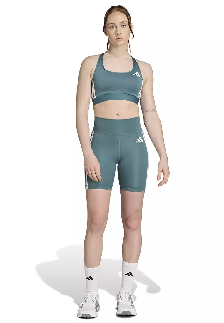 ADIDAS Optime Essentials 3-Stripes Shorts 2025 | Buy ADIDAS Online ...