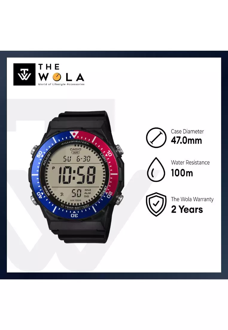 Buy casio AE-1700H-1A2V Unisex Digital Watch Black Resin Band 2026 ...