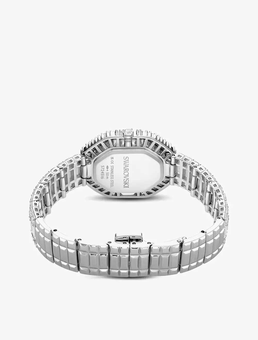 Jual Swarovski Matrix octagon watch, Baguette cut, Metal bracelet ...