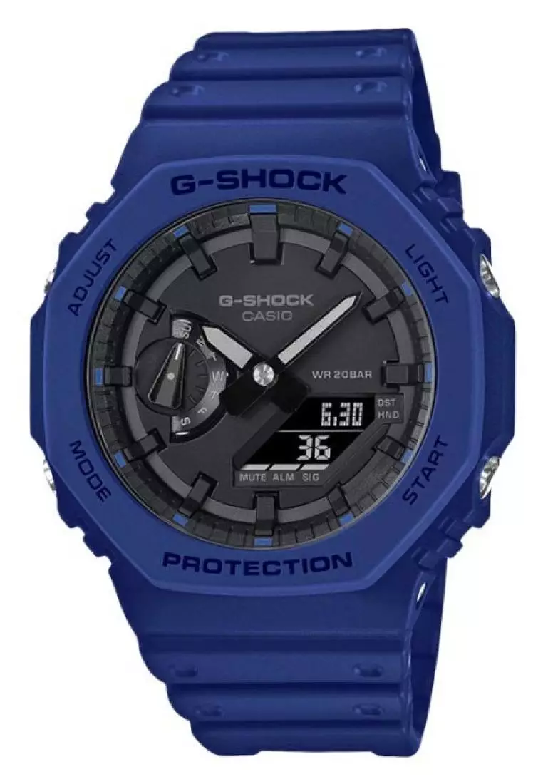 Jual Casio Casio G-Shock GA-2100-2ADR Karet Full Biru Original 2025 ...
