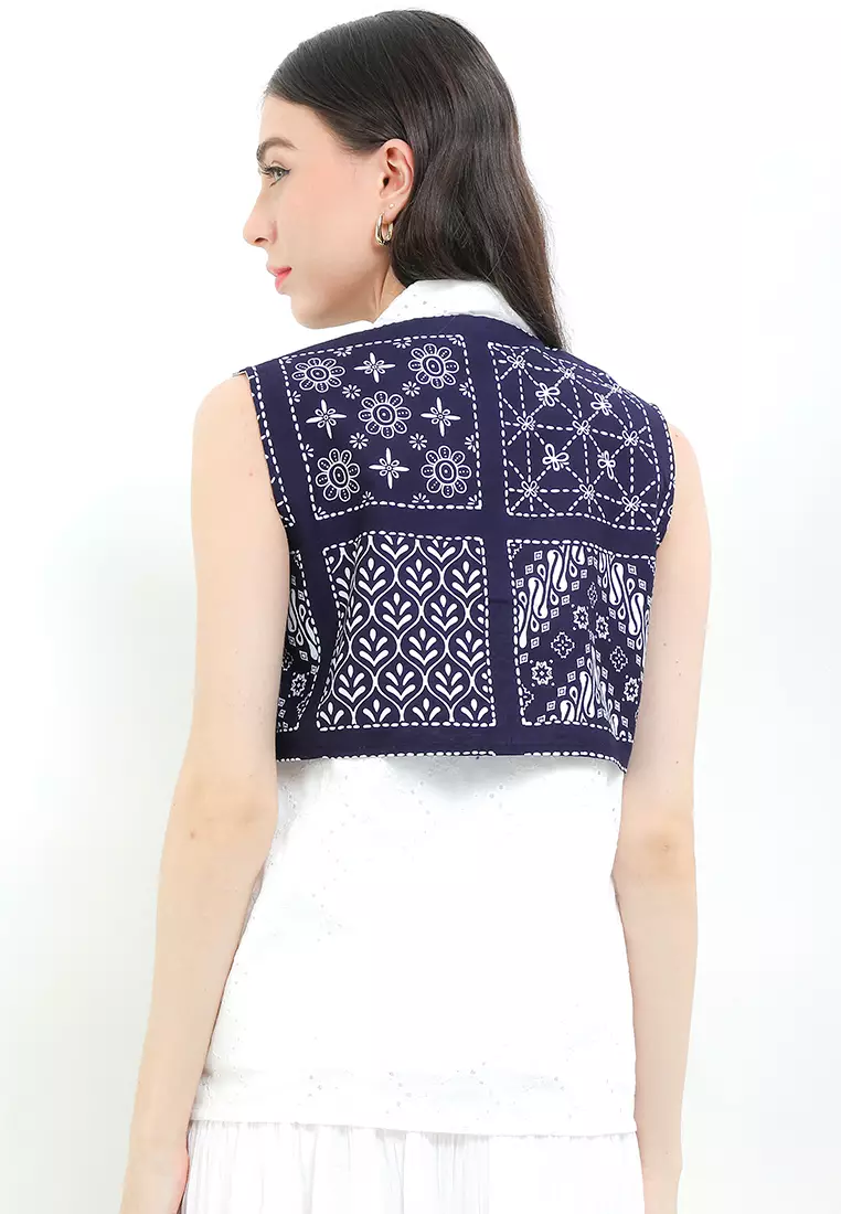 Jual Rianty Batik Outer Atasan Wanita Cardigan Vest Arumi Merona ...