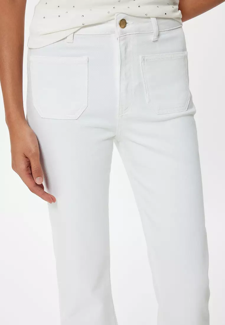 Buy KOTON Bell-Bottom Pocket Jeans 2025 Online | ZALORA