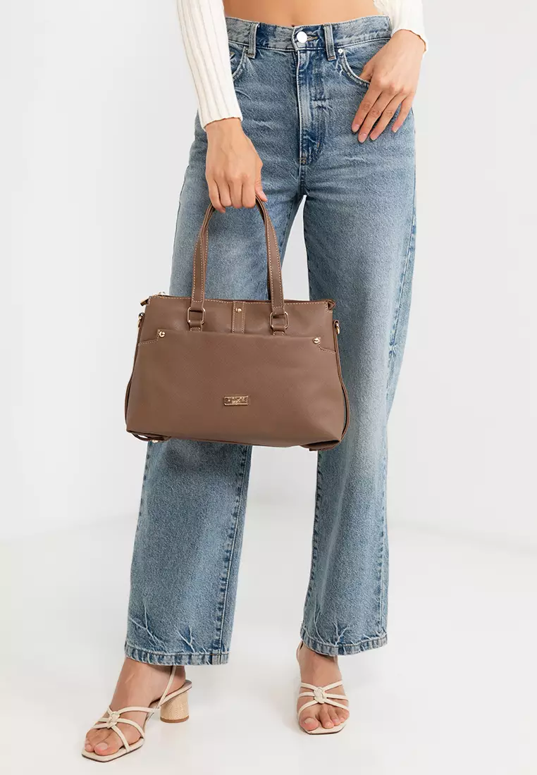 Buy Unisa Saffiano Convertible Shoulder Bag 2025 Online | ZALORA ...