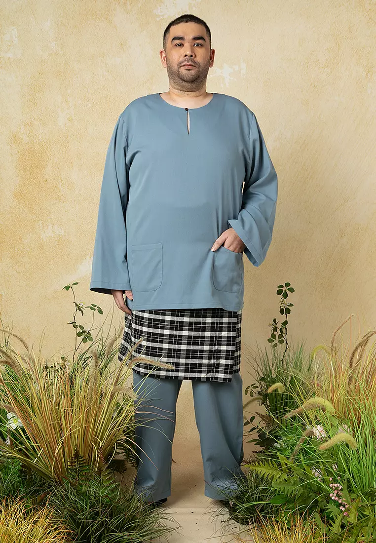 Buy ZALIA BASICS Plus Size Teluk Belanga with Sampin Set Online ...