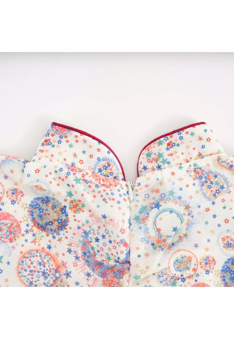 Buy Little Kooma Star n Moon Baby Kids Girl Cheongsam Dress 0852 2025 Online | ZALORA