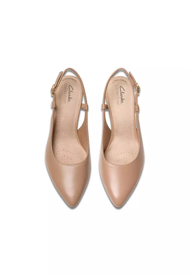 Clarks beige heels store