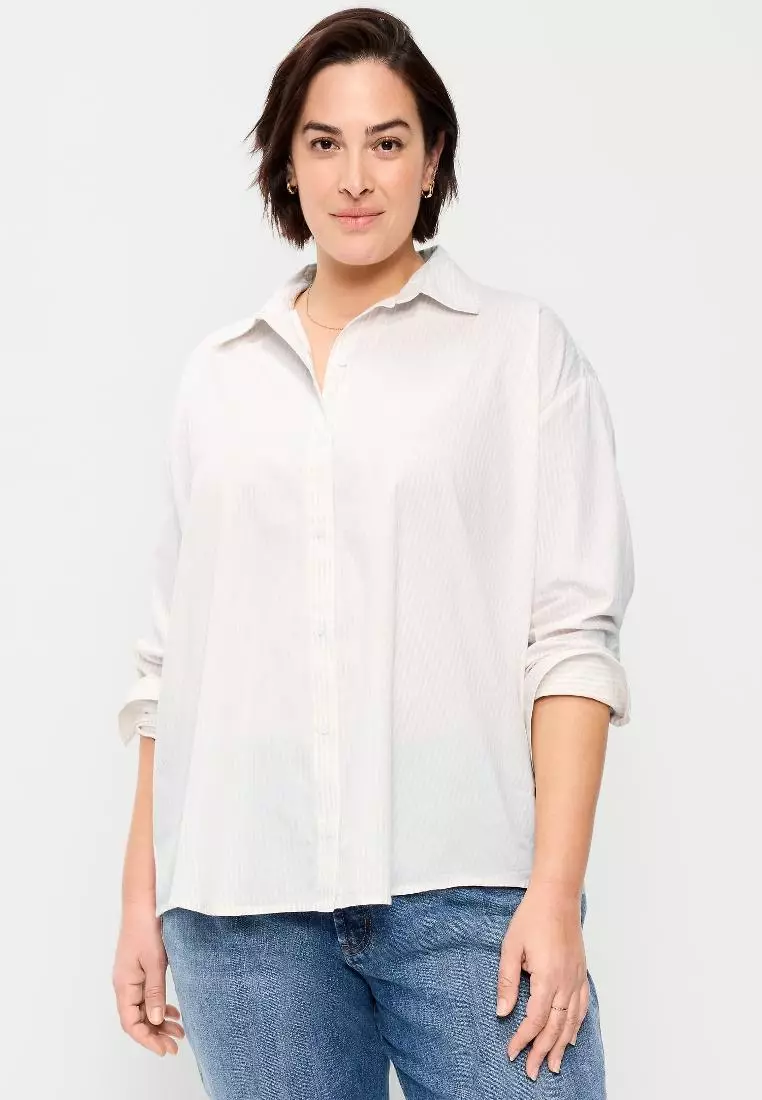 Buy Old Navy Tie-Back Button-Down Shirt 2026 Online | ZALORA Philippines