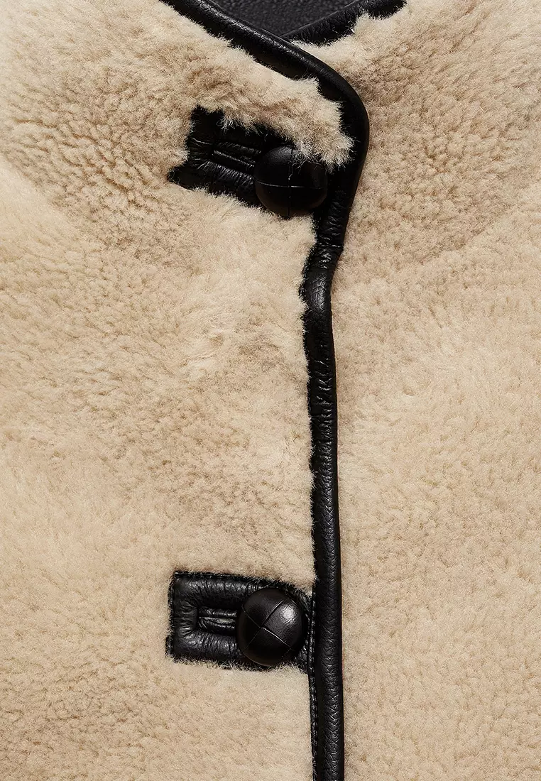 線上選購 Mango Fur-Effect Coat With Appliqués | ZALORA 台灣