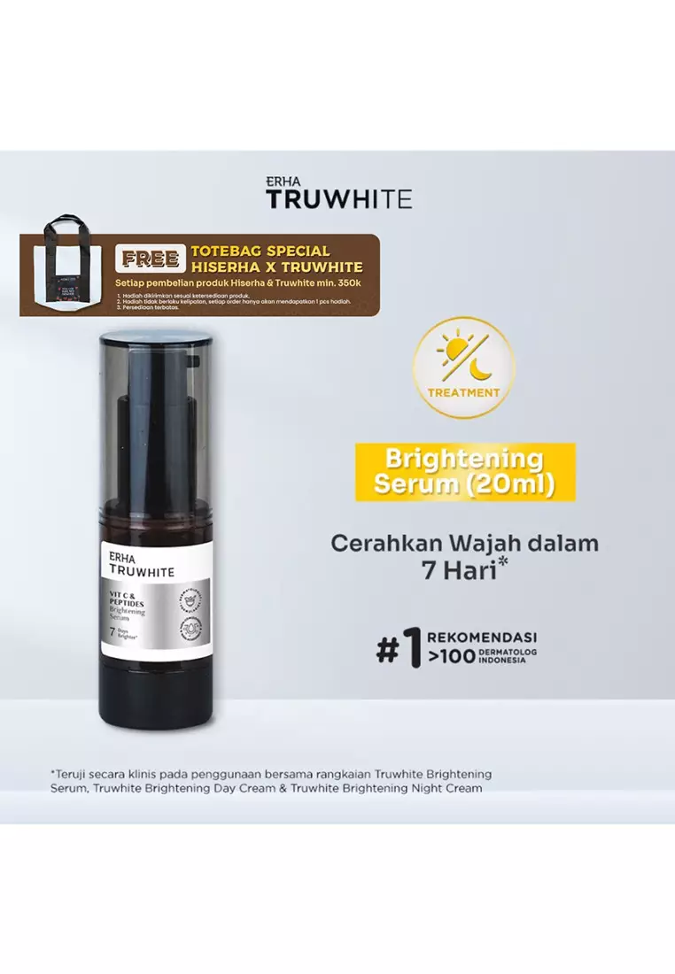 Jual Erha ERHA Truwhite Vit C & Peptides Brightening Serum 20 Ml ...